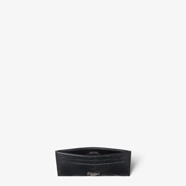 Fendi Shadow Slim Card Holder - Black