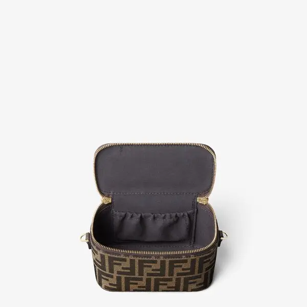 Fendi Jacquard Vanity Bag - Brown