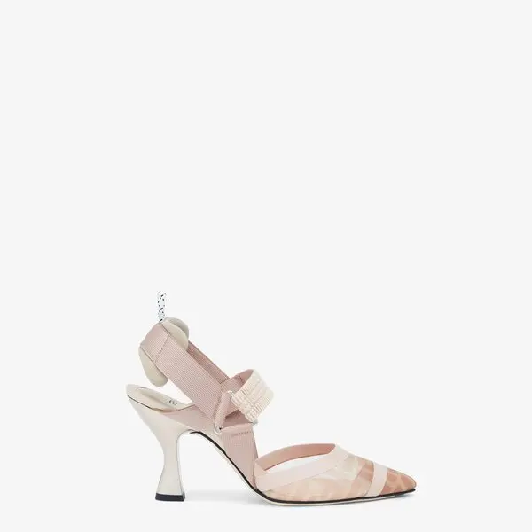 Fendi Colibrì Slingbacks With Ff Motif - Pink