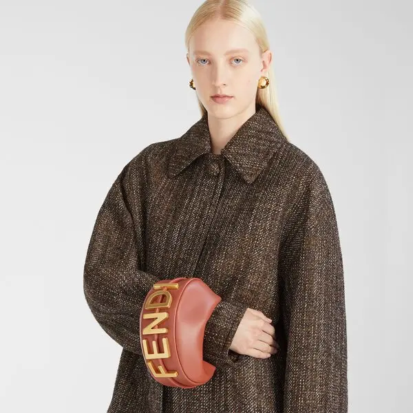 Fendi Fendigraphy Mini Hobo Bag - Brown
