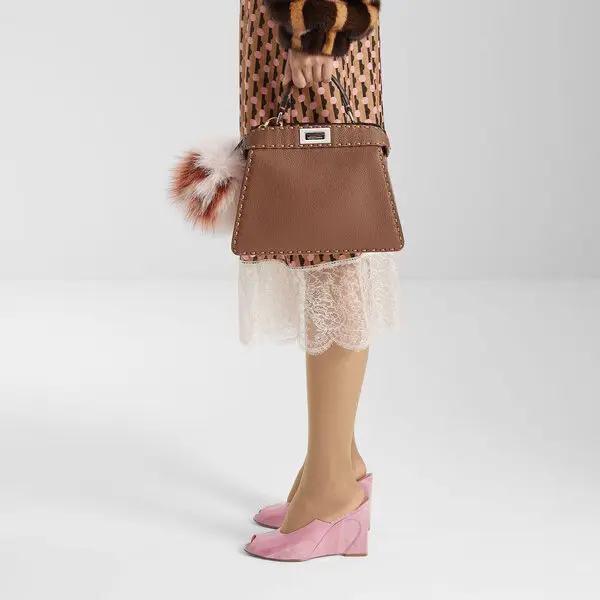 Fendi Arco Wedge Heel Sandals