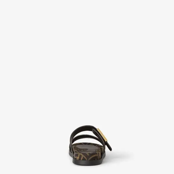 Fendi Ff Baguette Slides - Multicolour