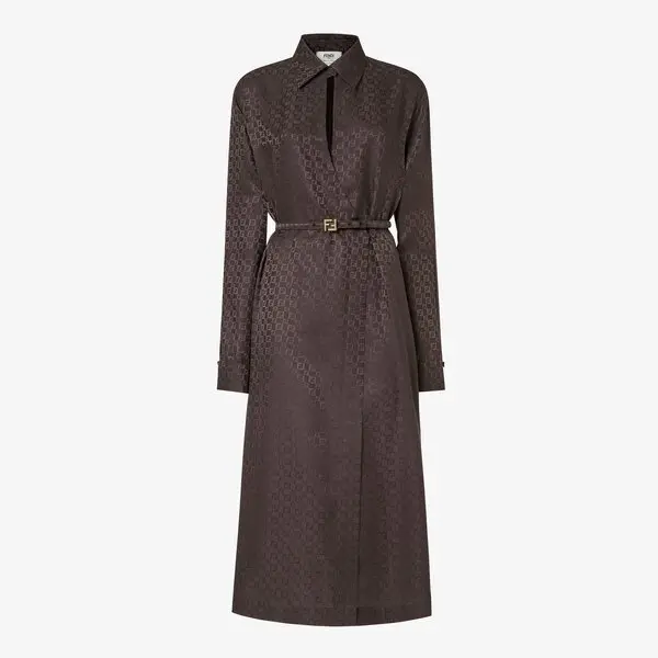 Fendi Midi Shirt Dress - Brown