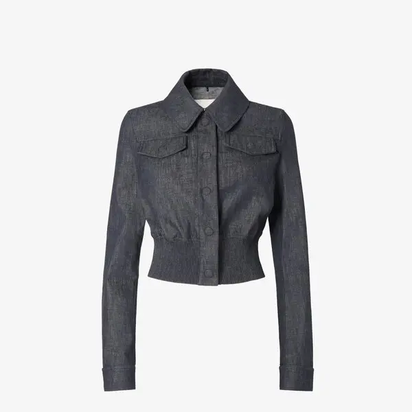 Fendi Cropped Denim Blouson