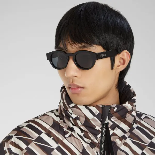 Fendi Signature Round Sunglasses