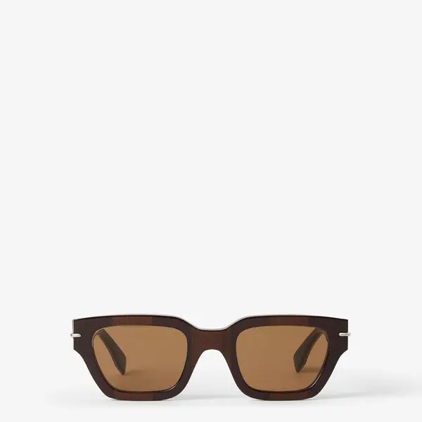 Fendi Selleria Square Sunglasses - Brown