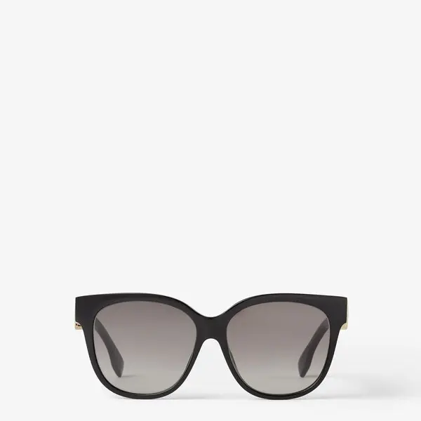 Fendi Ff Diamonds Round Sunglasses - Black