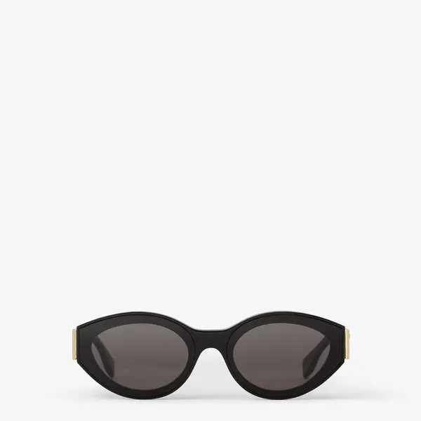 Fendi First Oval Sunglasses - Black