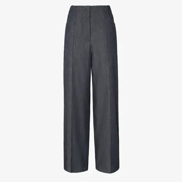 Fendi High-waisted Wide-leg Trousers
