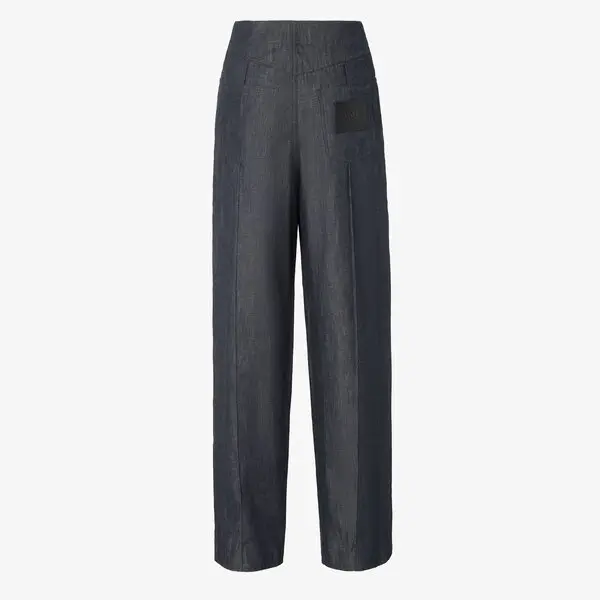Fendi High-waisted Wide-leg Trousers