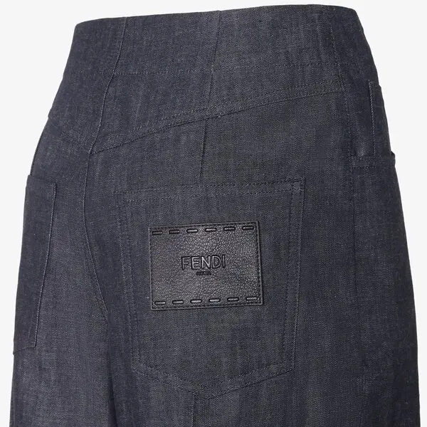 Fendi High-waisted Wide-leg Trousers