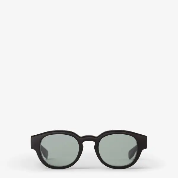 Fendi Signature Round Sunglasses - Black