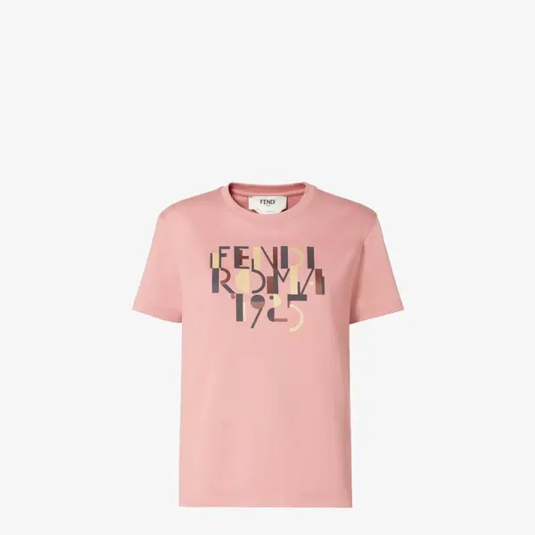 Fendi Roma 1925 Print Cotton T-shirt
