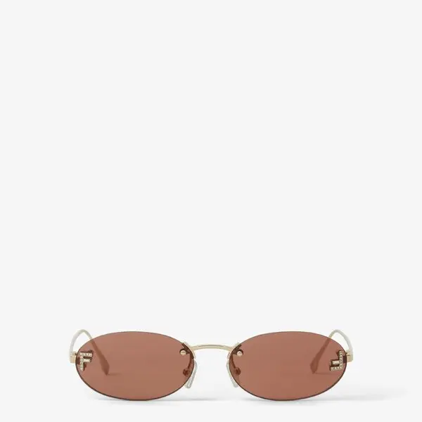 Fendi First Crystal Sunglasses - Brown