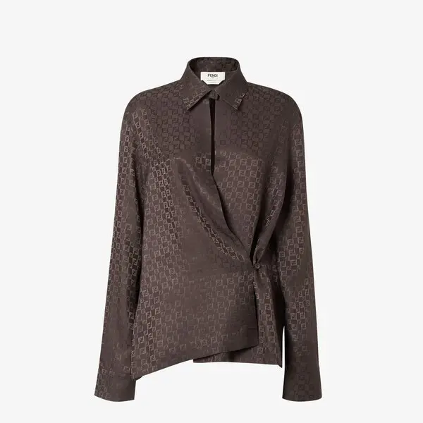 Fendi Long-sleeved Shirt - Brown