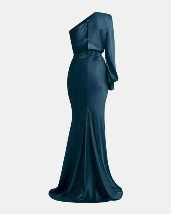 ZHIVAGO Don't Look Now Draped Gown - Teal