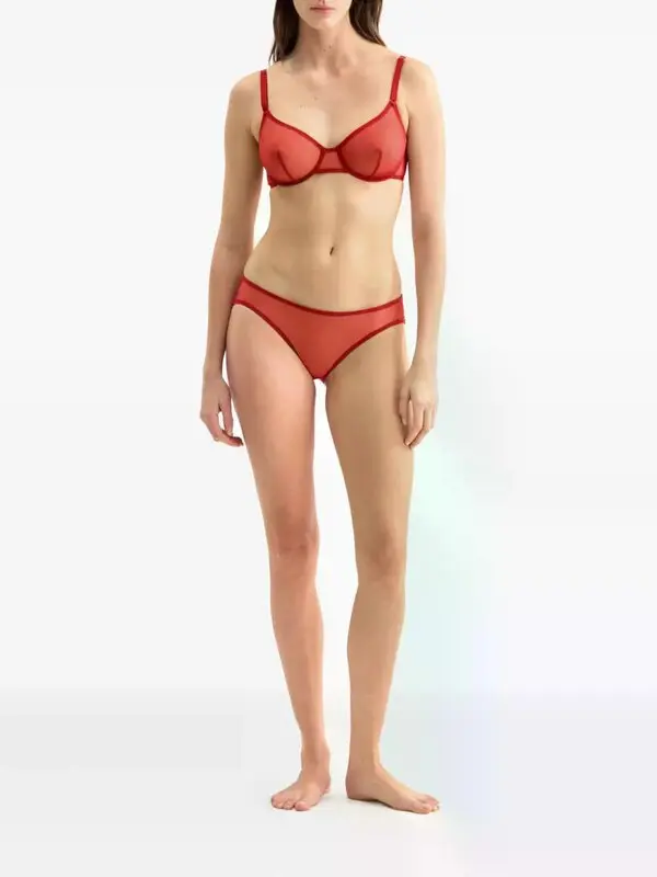 ERES Eden Tonique Mesh Full-cup Bra - Red