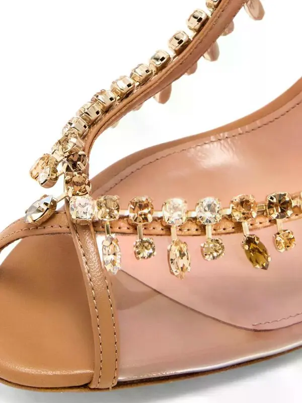 AQUAZZURA Temptation Crystal-embellished Slingback Pumps