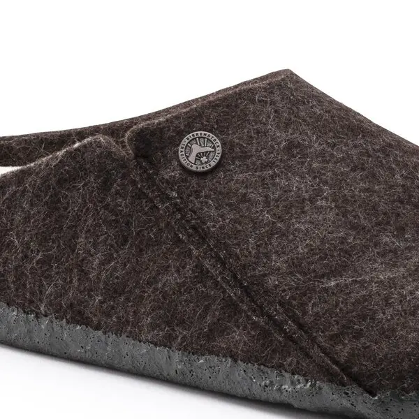 BIRKENSTOCK Zermatt Shearling Felt Slippers - Mocha