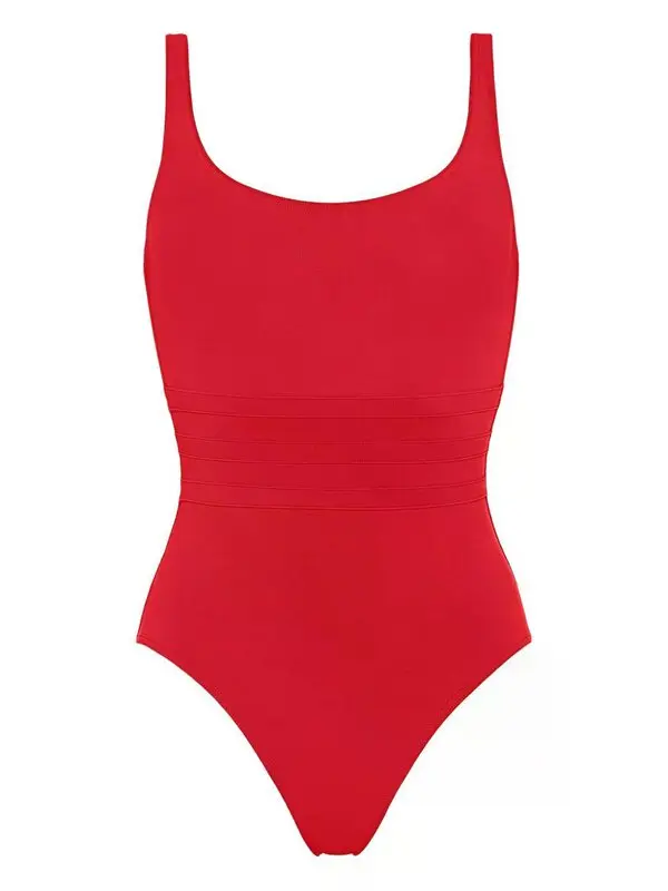 ERES Asia Scoop-neck One-piece Swimsuit - Red