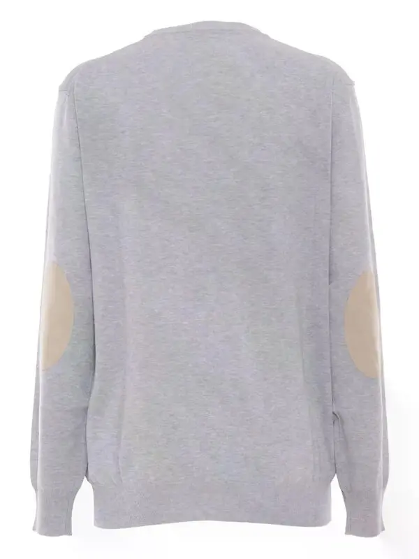 KANGRA Crew Neck Cotton Sweater - Grey