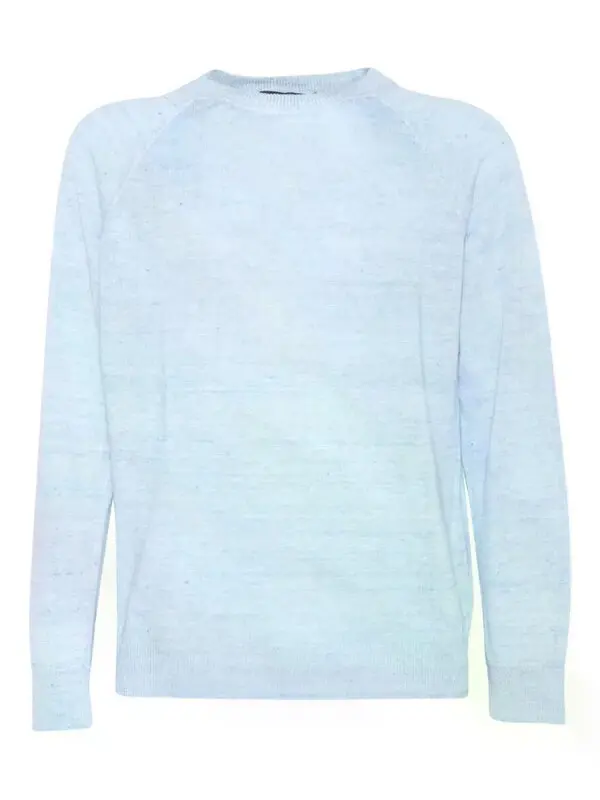 FILIPPO DE LAURENTIIS Raglan-sleeve Crew-neck Jumper - Blue