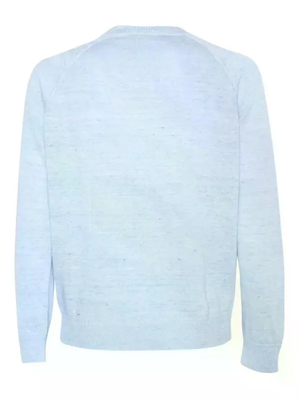FILIPPO DE LAURENTIIS Raglan-sleeve Crew-neck Jumper - Blue