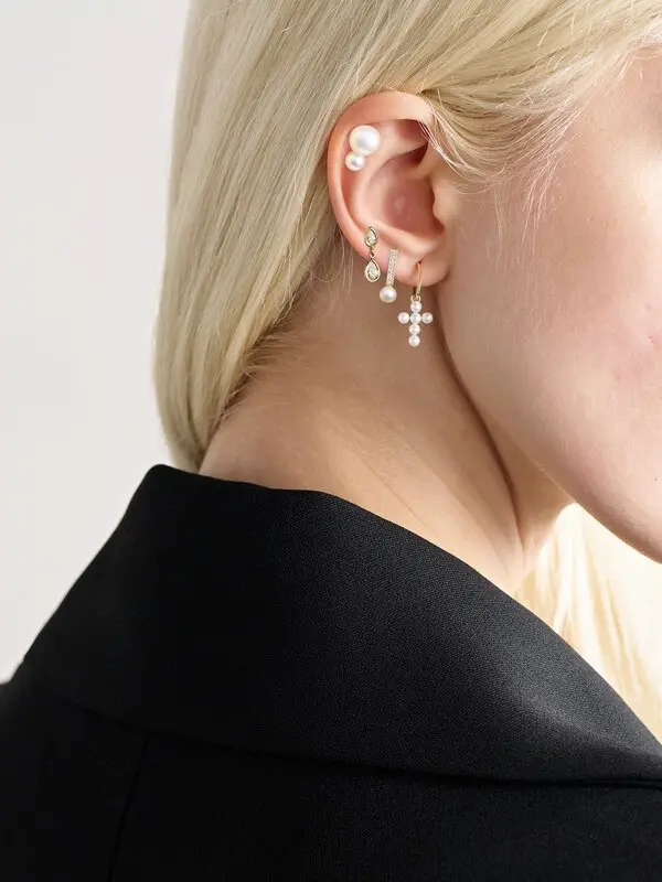 Mizuki 14-karat Pearl Single Earring