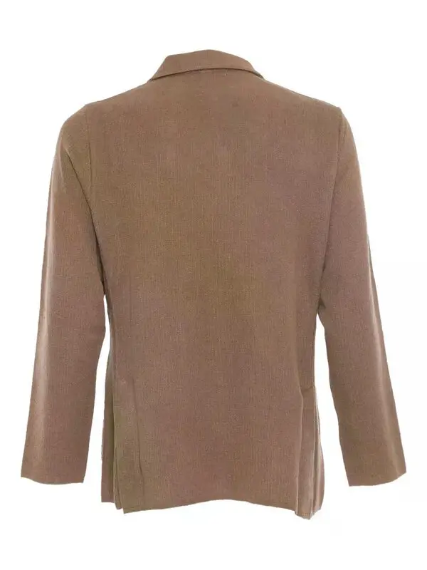 LARDINI Double-breasted Ribbed Blazer