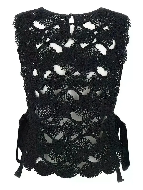 KANGRA Crochet-knit Top