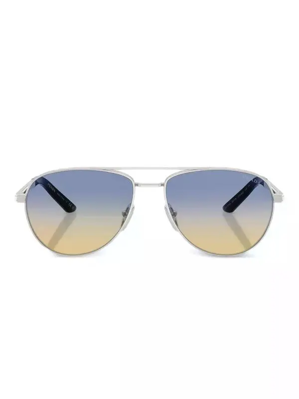 Prada Gradient-lens Sunglasses - Silver