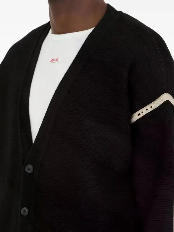MAISON MARGIELA Ribbed Wool Elbow-patch Cardigan