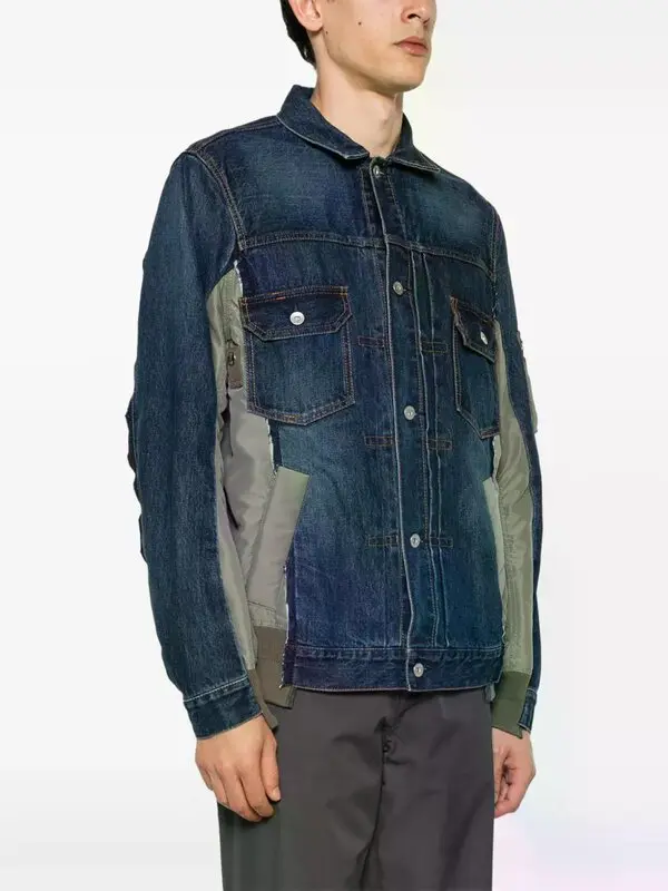 Sacai Patchwork Denim Jacket