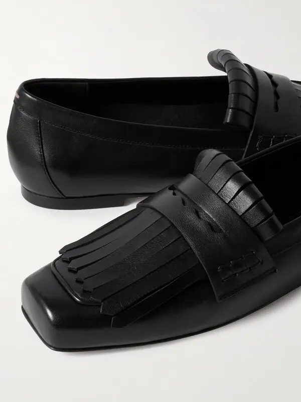 AeydĒ Belen Fringed Leather Loafers