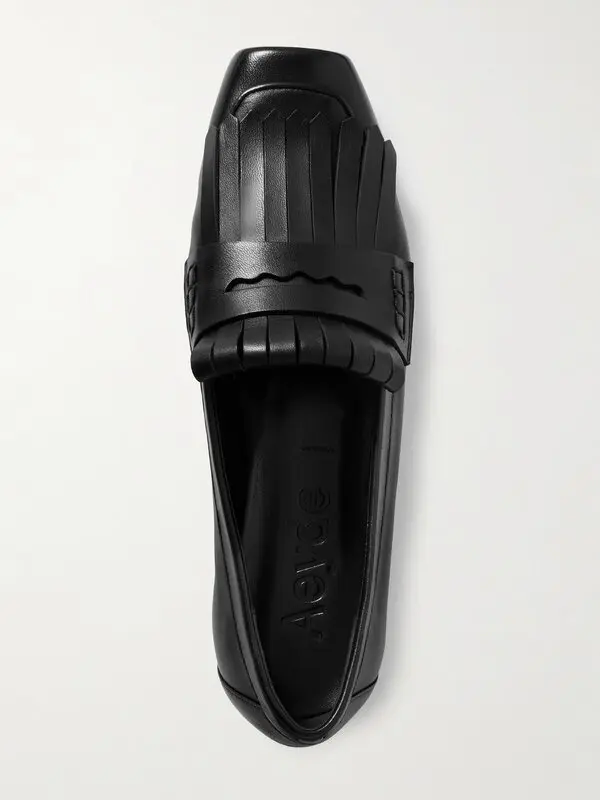 AeydĒ Belen Fringed Leather Loafers