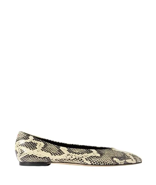 AeydĒ Ellie Snake-effect Leather Ballet Flats - Snake Print