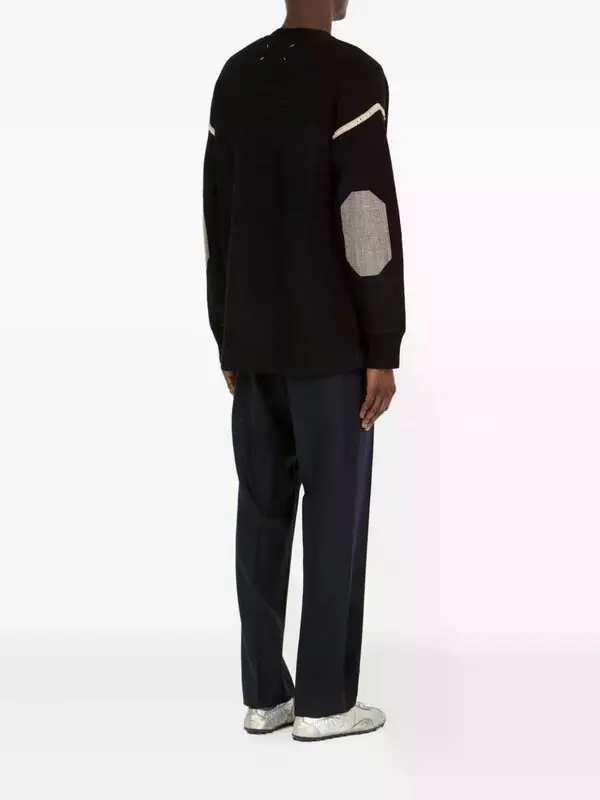 MAISON MARGIELA Ribbed Wool Elbow-patch Cardigan
