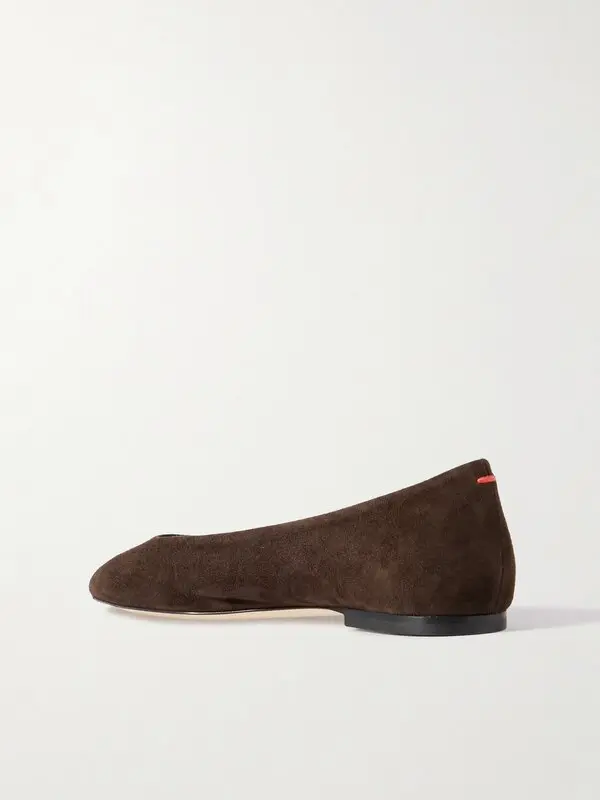 AeydĒ Ellie Suede Ballet Flats - Brown