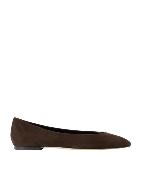 AeydĒ Ellie Suede Ballet Flats - Brown