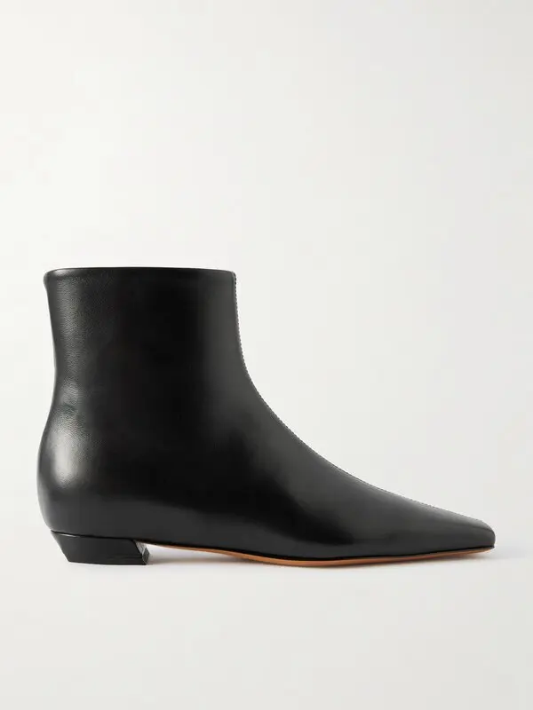Proenza Schouler Trap Leather Ankle Boots - Black