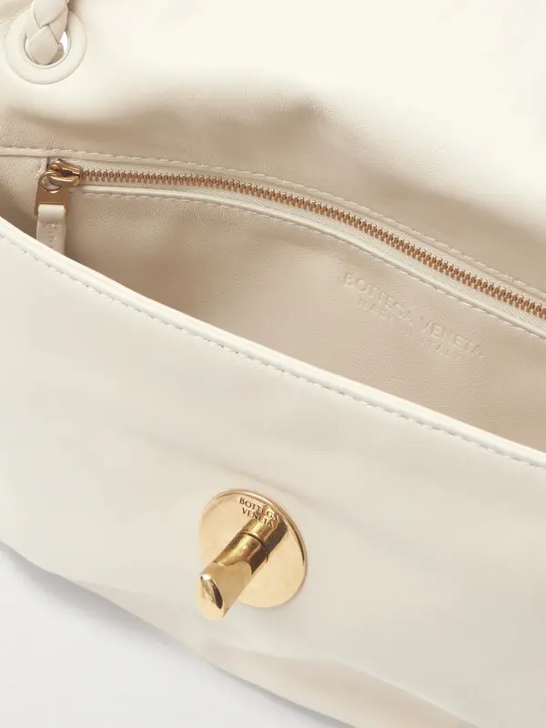 Bottega Veneta Madison Medium Intrecciato-trimmed Leather Shoulder Bag
