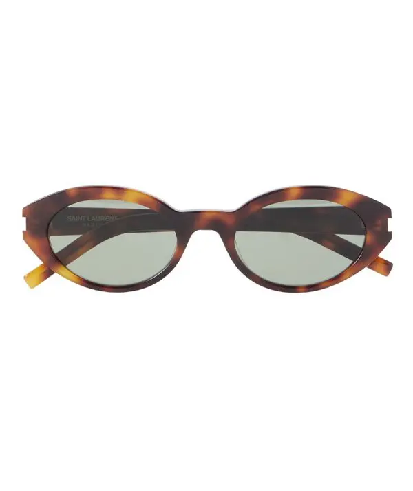 Saint Laurent - Oval-Frame Acetate Sunglasses