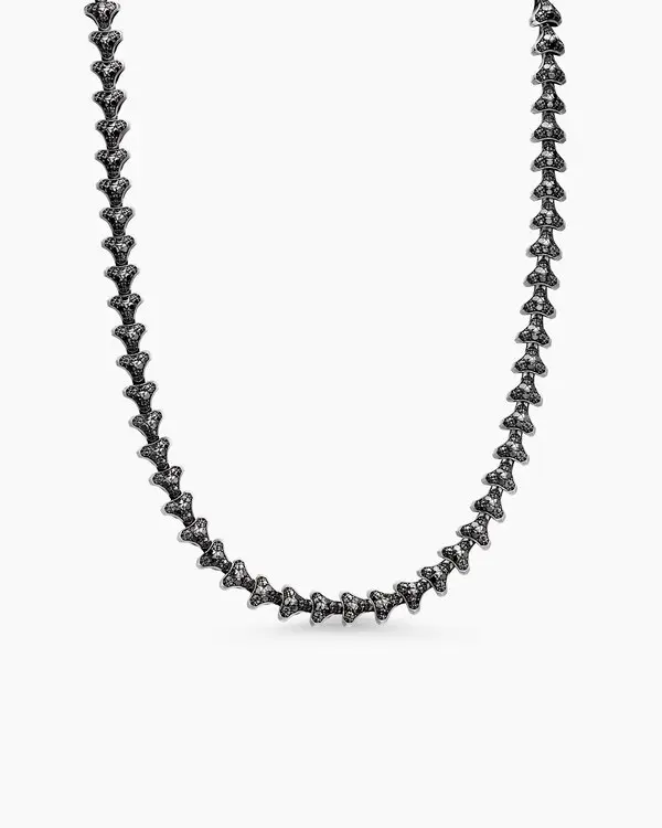 David Yurman Armory® Sterling Silver Chain Necklace - Black Diamond