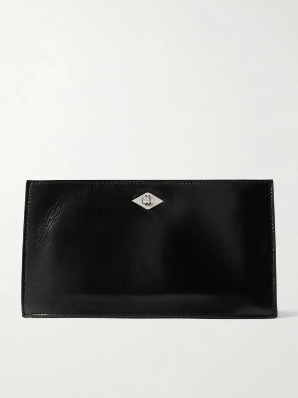 METIER Ease Leather Clutch - Black