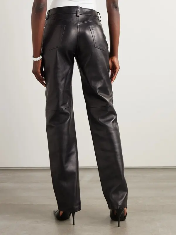 Magda Butrym Leather Straight-leg Pants