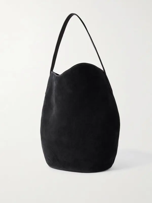 LIFFNER Buckled Suede Bucket Bag