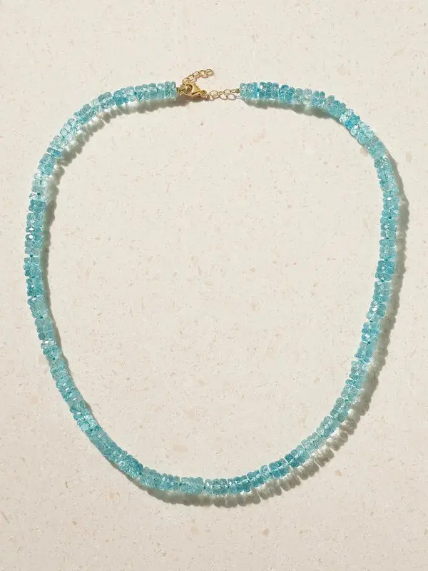 Jia Jia Gold Apatite Necklace - Blue