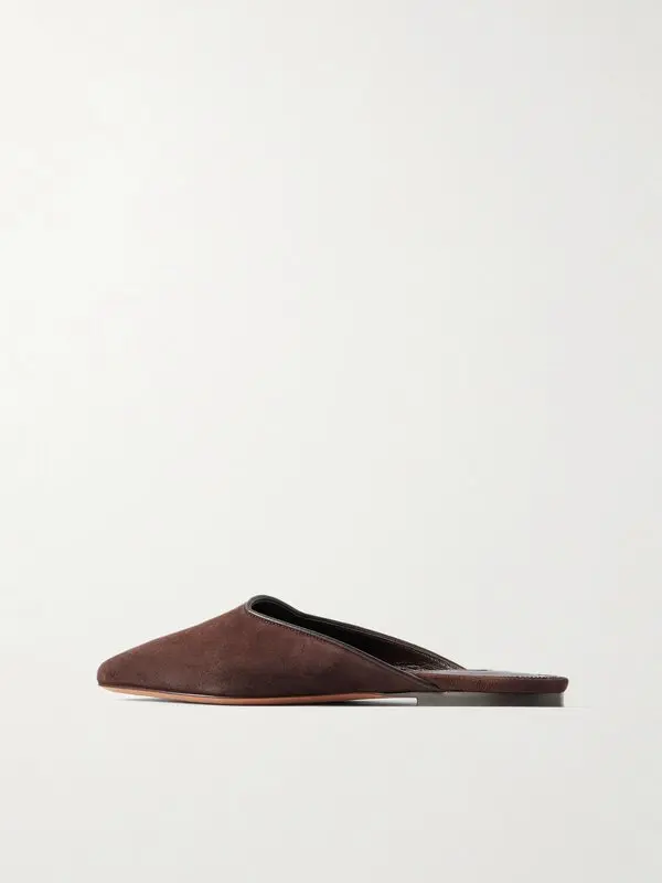 EMME PARSONS Suede Mules - Brown