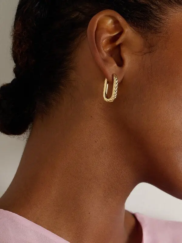 David Yurman Dy Madison 18-karat Hoop Earrings