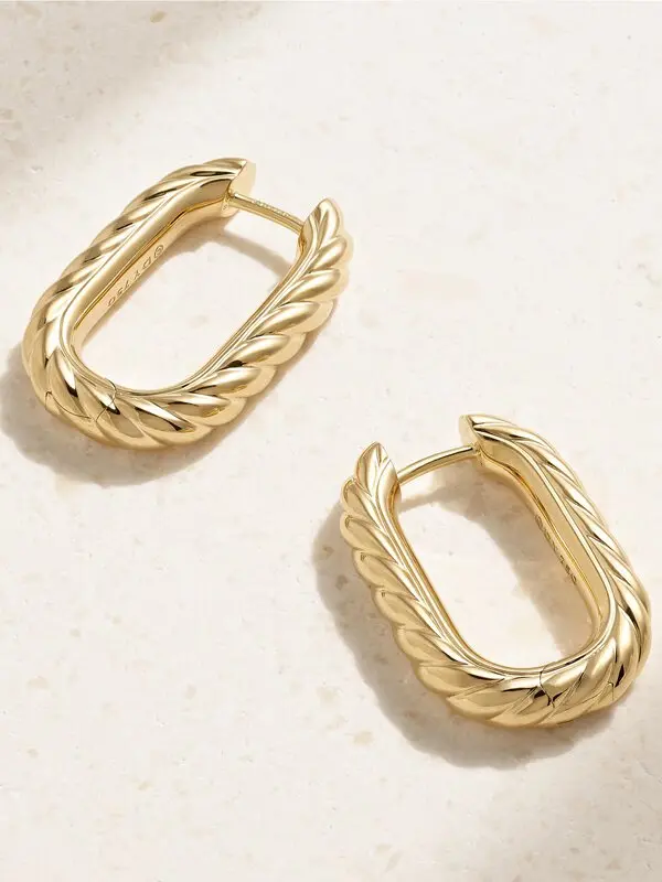 David Yurman Dy Madison 18-karat Hoop Earrings